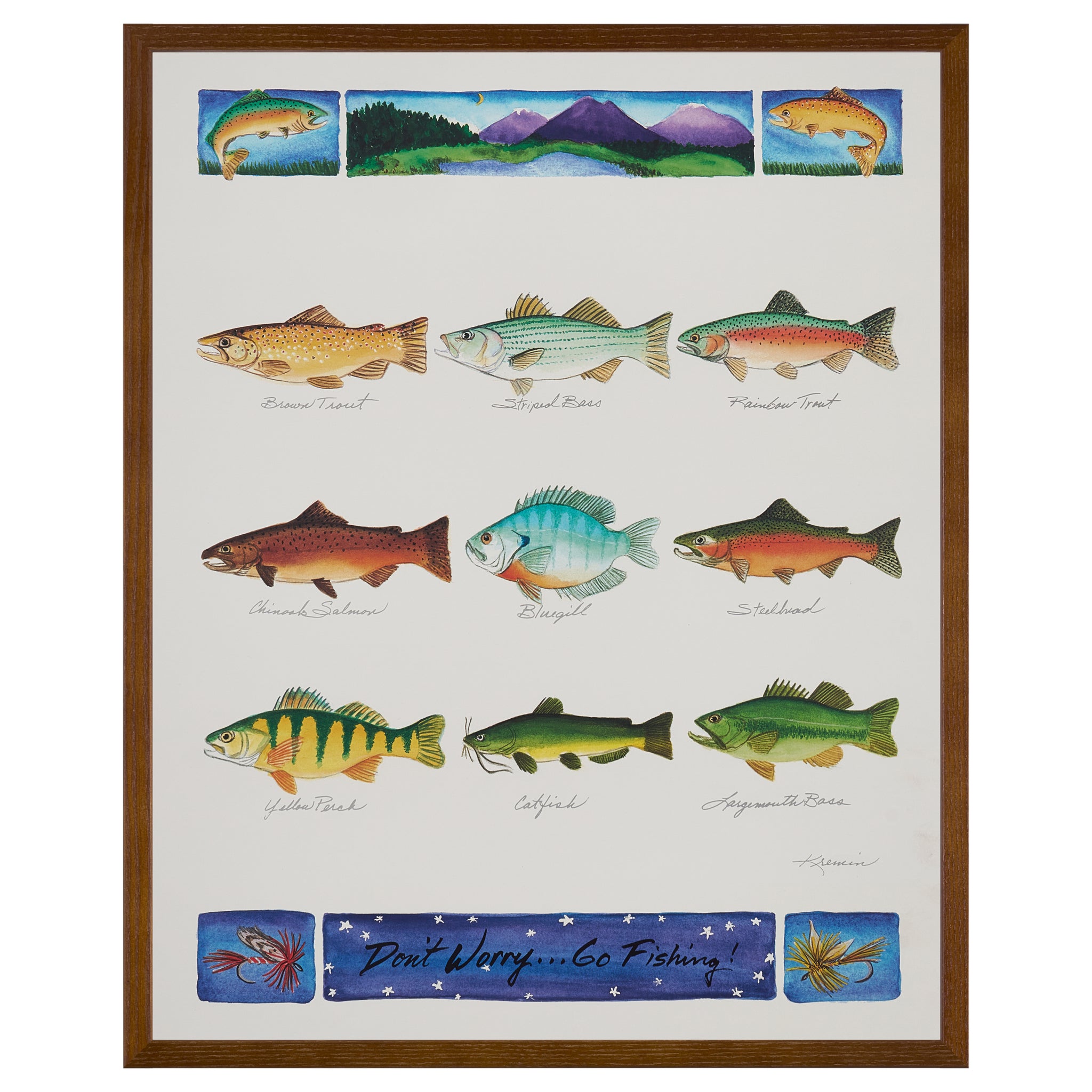 【限定5枚】DON’T WORRY…GO FISHING! - Gango Editions 1995 / アノニマス | POP ART BANANAS